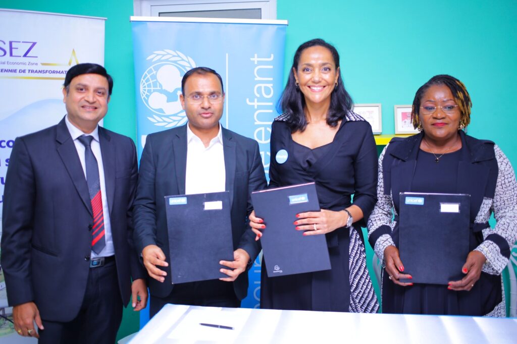 Gabon: L’UNICEF, le Groupe ARISE IIP et le CAPEdS Gabon signe un ...